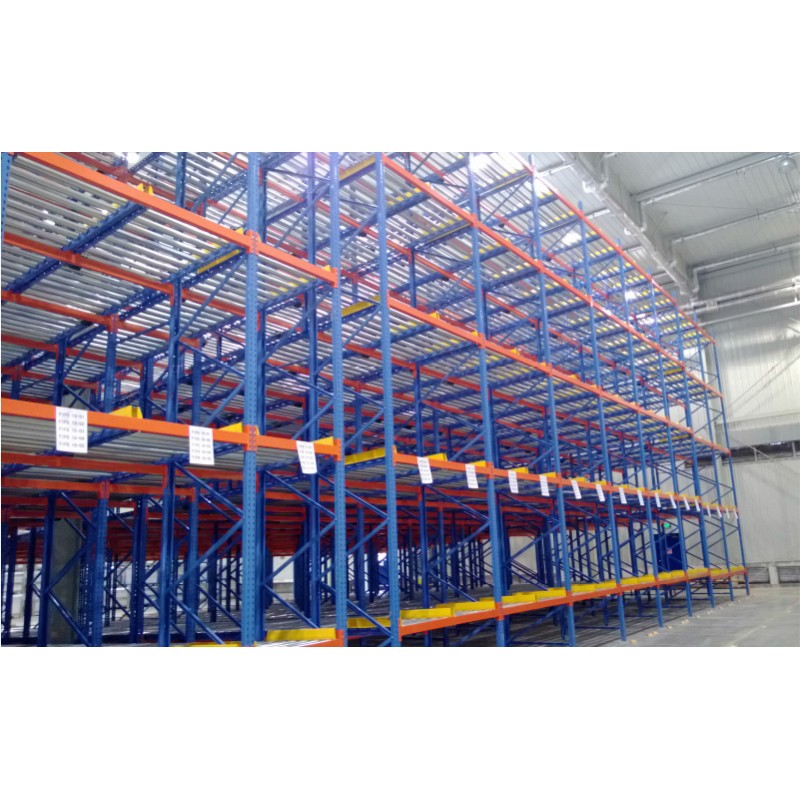 Warehouse Storage Gravity Pallet Racking System Carton Flow Roller Roller Rack Live Pallet Rack