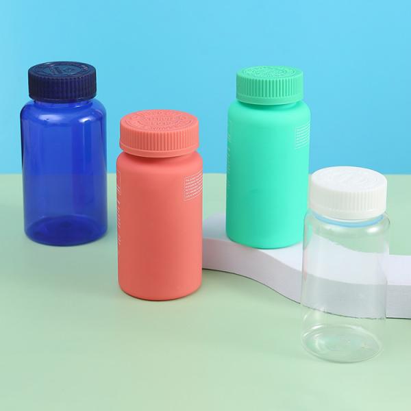 Quality Vitamin Pill Capsule Nutrition Products Plastic Empty Bottle With Flip for sale