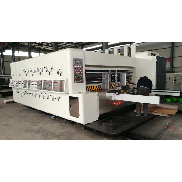 Quality Lead Edge Feeding Flexo Corrugated Machine Four Colour Printing High Speed for sale