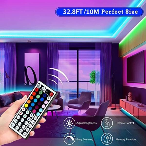 Quality Bluetooth 9m Smart RGB Light Strip With RF OEM ODM for sale