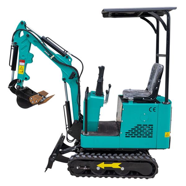 Quality PC10 Euro5 Hightop Mini Excavator Machine With Roll Over Protection System for sale