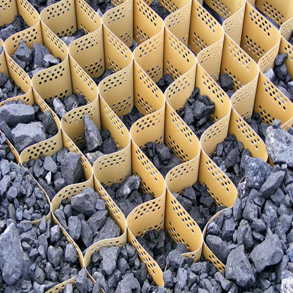 Quality 10cm Height Hdpe Geocell Driveway Grid Yellow Color for sale
