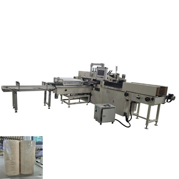 Quality Fully Automatic 3D Wrapping 1/2/4/6 Rolls Small Toilet Paper Kitchen Towel Roll Packing Machine for sale
