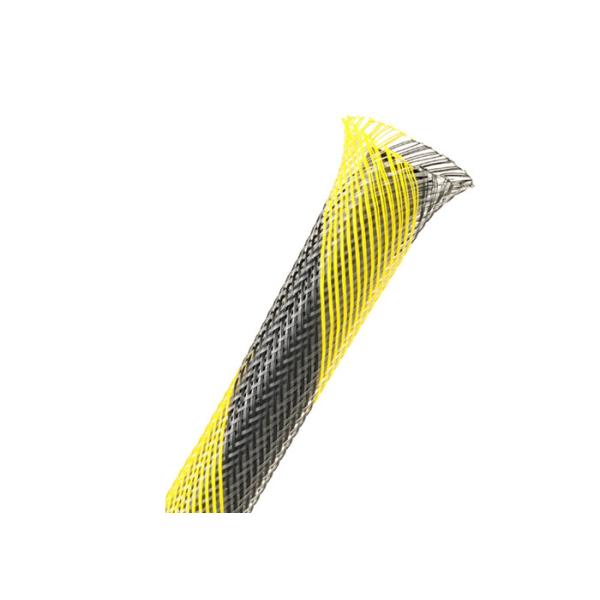 Quality 30ft Length Black Flexo Braided Sleeving , Colorful Fireproof Wire Sleeving for sale