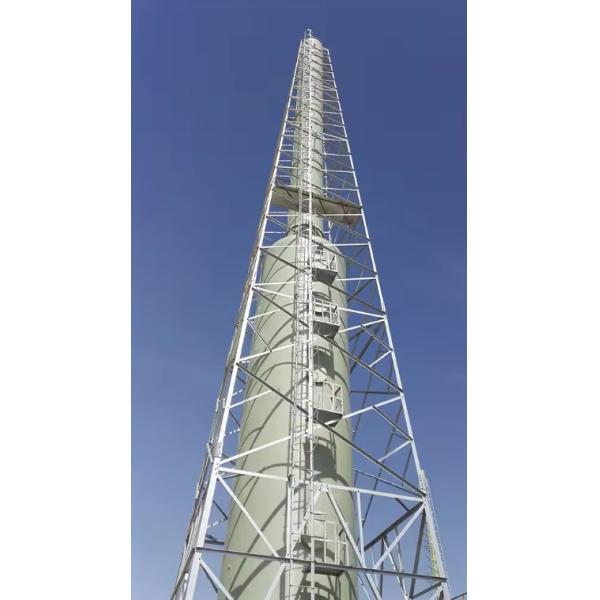 Quality Wear Resistant And Temperature Resistant FGD FRP Pipe Frp Chimney Customized for sale