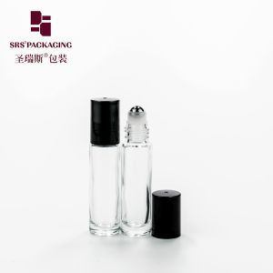 Quality Steel Ball Perfume Glass Roll On Bottles Metalized Painted Decoration 10ml for sale