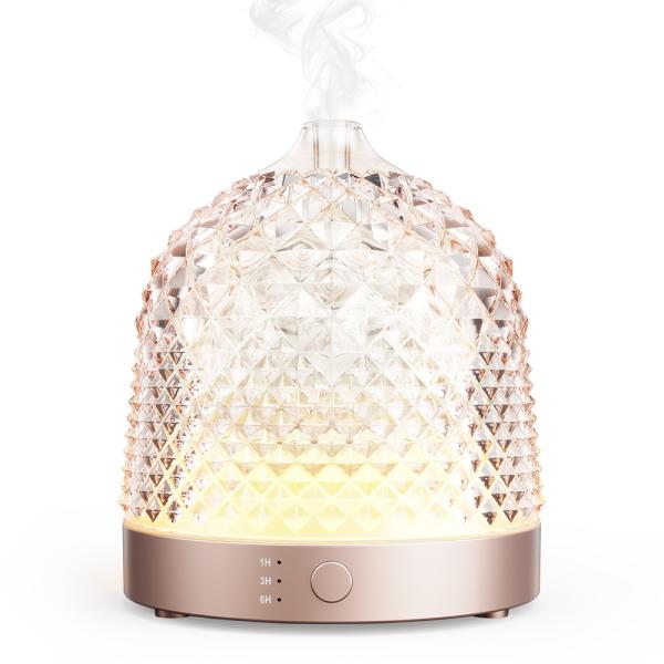 Quality Glass Water Tank And Glass Cover Aroma Diffuser With Led Light▕ DN-851 for sale