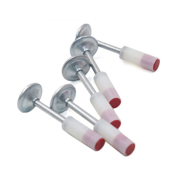 Quality 7.3mm Head Diameter Steel and Plastic Integrated Ceiling Nails for Ceiling for sale