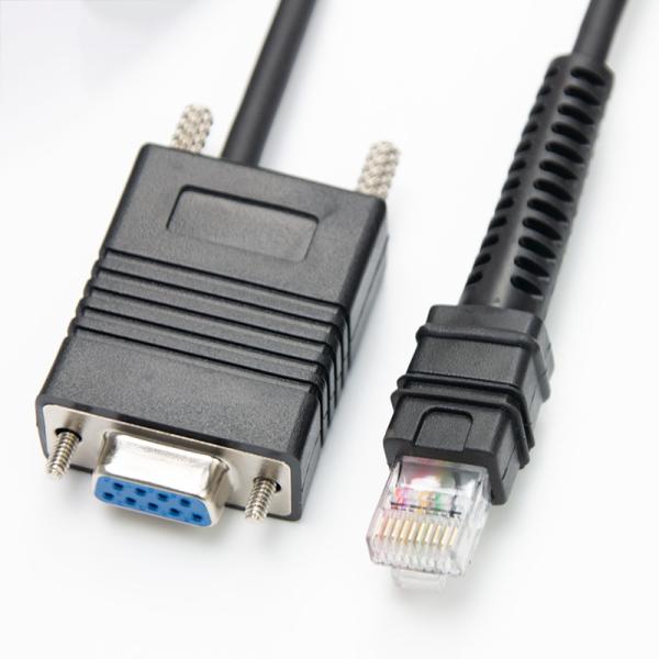 Quality Straight Rs232 RJ48 To Db9 Serial Cable 6FT CBA-R01-S07PAR For Scanner for sale