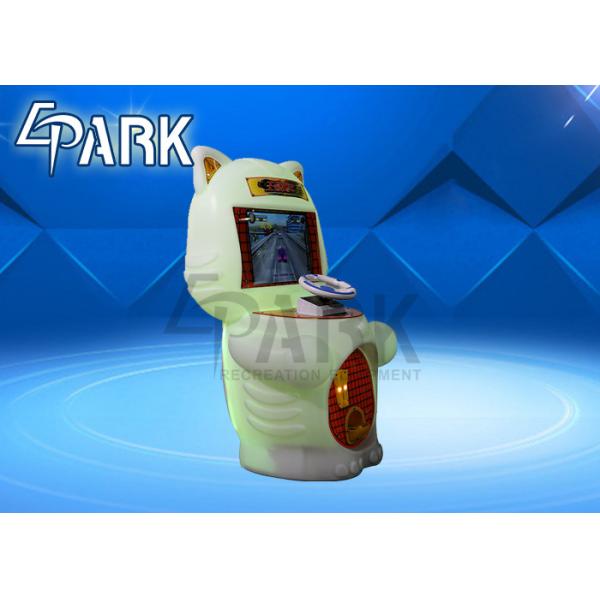 Quality 60W Power Kids Racing Game Simulator Machines Hardware / Plastic / Wood Material for sale