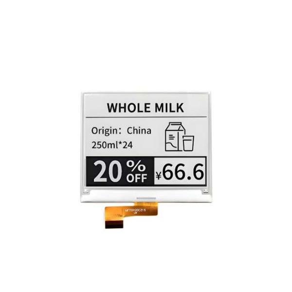 Quality 4.2'' E Paper Display With 400x300 Pixel For Price Label Display E Book for sale
