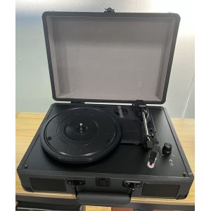 Quality 3 Speed Bluetooth Turntable Speakers Vintage Suitcase Vinyl Record Speaker for sale