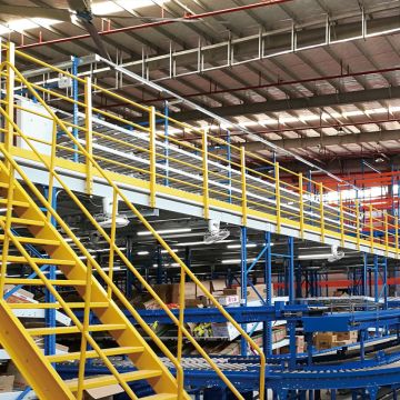 Quality A25: Mezzanine Racking Supported By Carton Flow Rack,Multi-Tier Rack,Warehouse for sale
