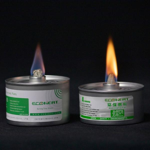 Quality 84mm Food Heat Liquid Wick Chafing Fuel Food Warmer Fuel Cans 6 Hour Burn for sale