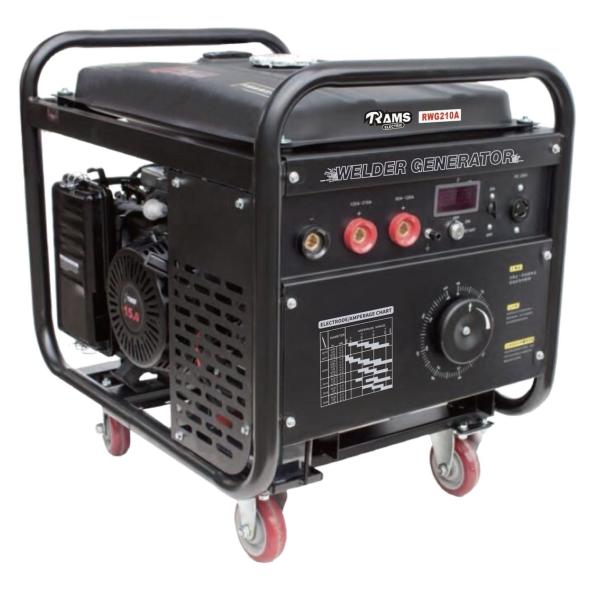 Quality RWG210AC 210A Electric Arc Welding Generator Petrol 15HP Engine for sale