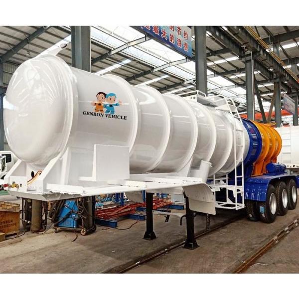 Quality Q345 Delivery Sulfuric Acid 30ft 25CBM Semi Tanker Trailer for sale