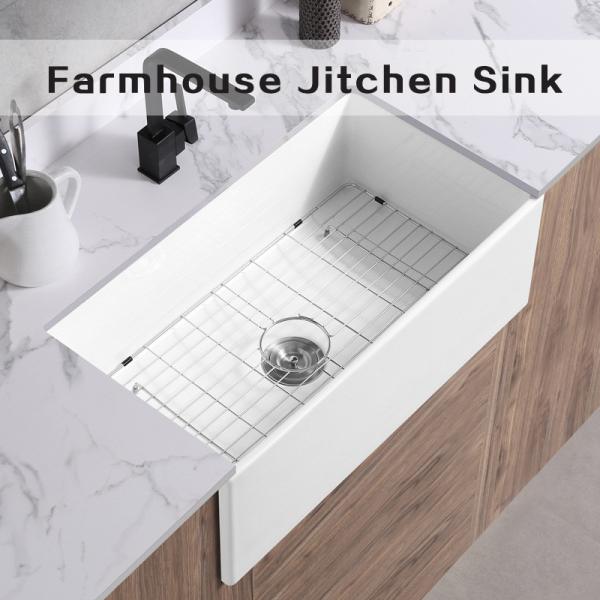 Quality Villa Apartment Apron Front Farmhouse Sink 33 Inch Kitchen Sink for sale