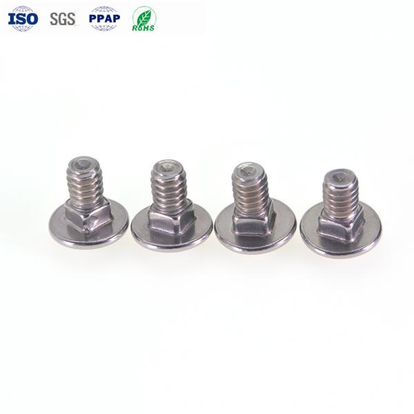 Quality Stainless Steel Square Neck Mirror Screw M2-M10 20mm Polished for sale