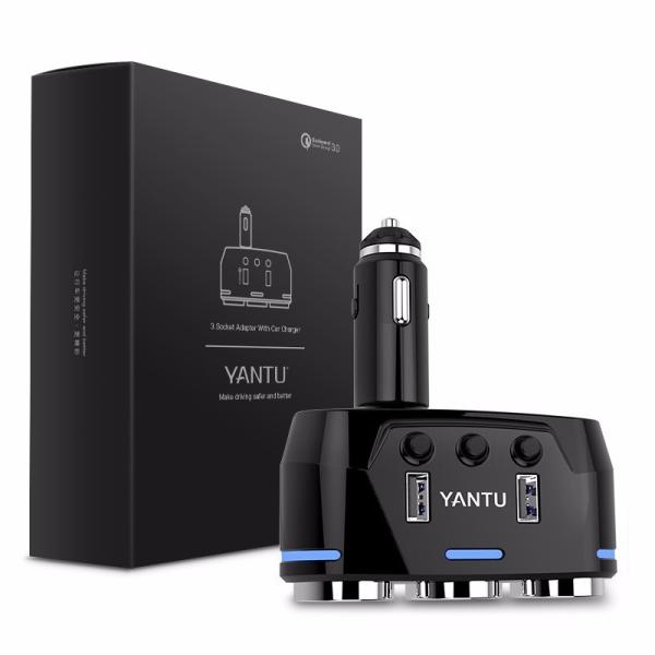 Quality Portable USB Cigarette Lighter Sockets for Phone and Mobile A4 100W Fast Car for sale