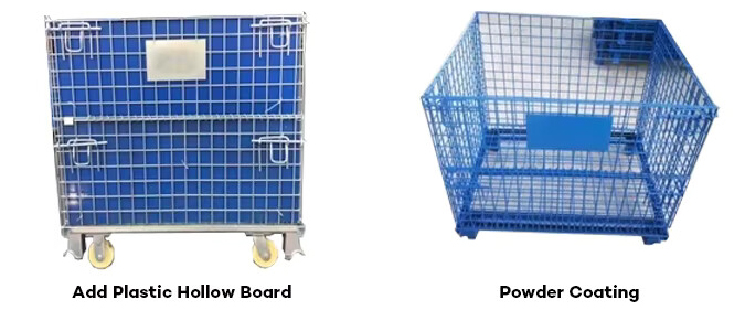 Storage Cage For Logistics Warehousing ASRS Foldable Wire Mesh Container