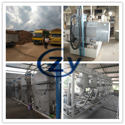 Quality Automatic 110kw Sweet Potato Starch Machine 18t/H Cassava Cutting Machine for sale