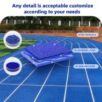 Quality Durable Full PU Synthetic Track Premium Full Polyurethane Running Track for Professional Stadiums for sale