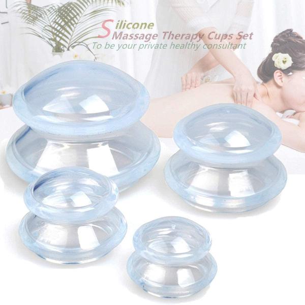 Quality Silicone Vacuum Suction Massage Cups With Cup Glasses for sale