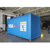 Quality Toughened Glass Prefabricated 20gp Shipping Container Exhibition for sale