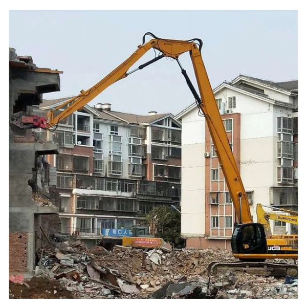 Quality 20M-30M Excavator Demolition Long Boom Arm For PC336 EC480 SY500 Building Demolition Work With 22T Bucket for sale