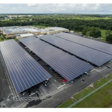 Quality Double Row Solar Car Parking SS304 Carport Solar Mounting Structure Waterproof for sale