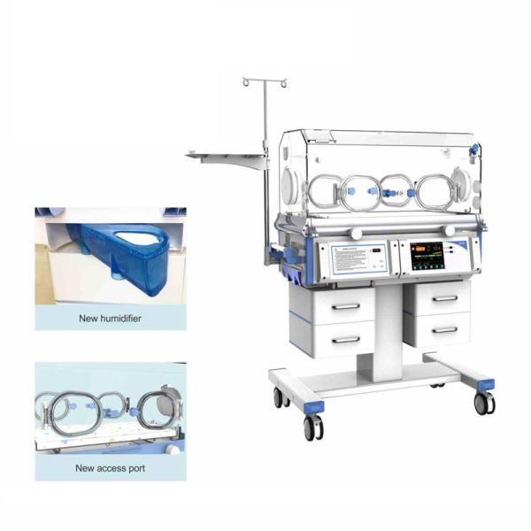 Quality SPO2 Monitoring Neonatal Transport Incubator Humidity Oxygen Concentration Control System for sale