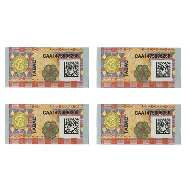 Quality Adhesive Custom Printing Sticker Mozambique Tobacco Tax Stamp Duty for sale