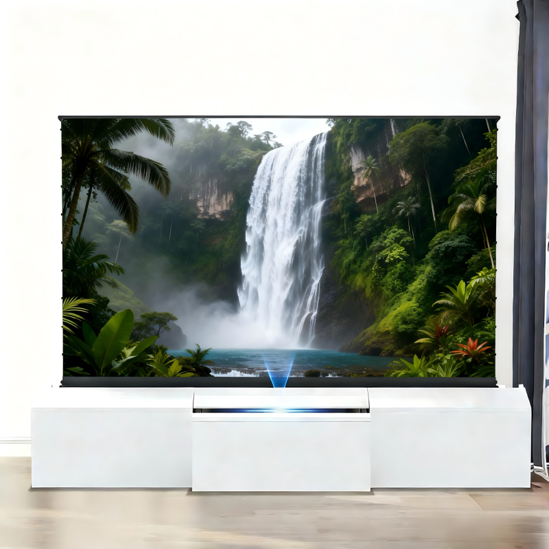 Quality Sleek Motorized Laser TV Cabinet Designed for Modern UST Projector Setups for sale