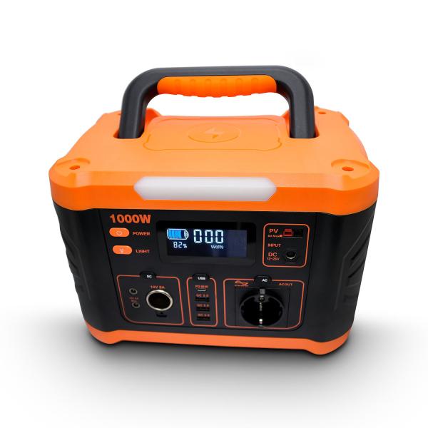 Quality MPPT 1000 Watt Powerstation 888wh Portable Backup Power Station With LED Light for sale