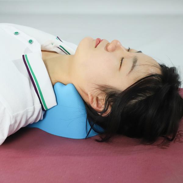 Quality Neck Stretcher Cervical Chiropractic Pillow Muscle Traction Relax for sale