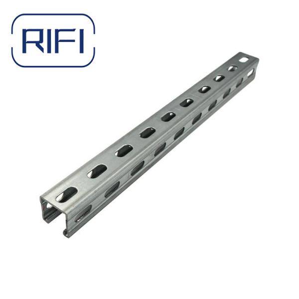 Quality Silver Strut Channel And Fittings with Thickness 0.8mm-3mm for support for sale