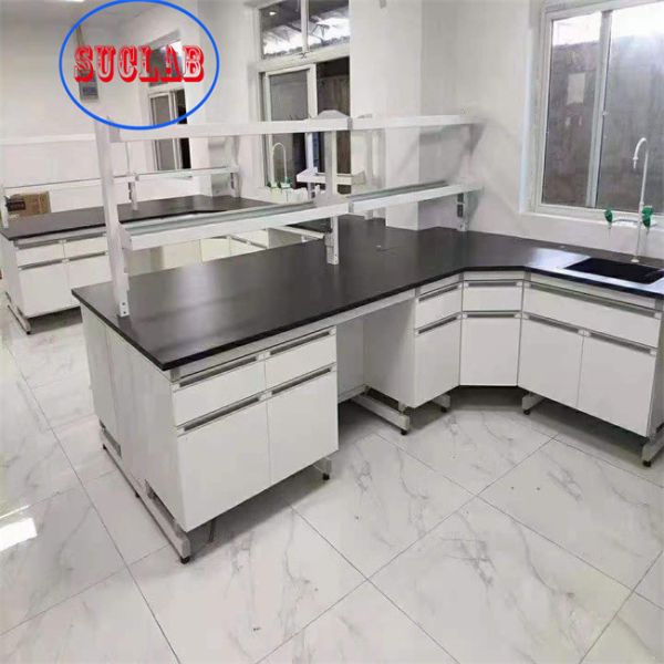 Chemical Resistant Modular Lab Benches With Storage Rustproof Anti ...