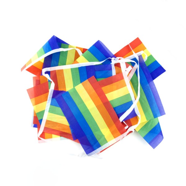 Quality Triangle Square Rectangle LGBT Flag 100 Polyester Material For Outdoor for sale