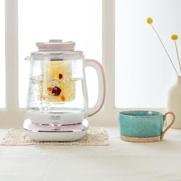 Quality 1.7L Glass Electric Kettle With Tea Infuser Quick Heating Filtered Spout for sale