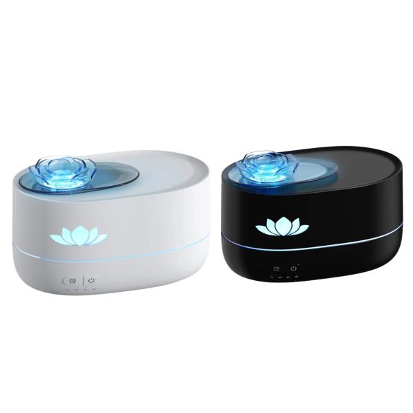 Quality Led Light 7 Colors Fire Flame Humidifier 350ml Diffuser Machine for sale