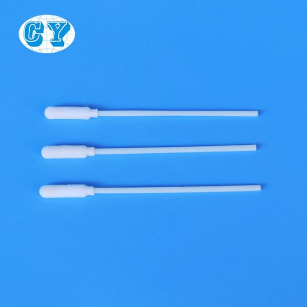 Quality 150mm Disposable Sterile Nylon Flocked Swab Foam Cleaning Cotton Swab for sale