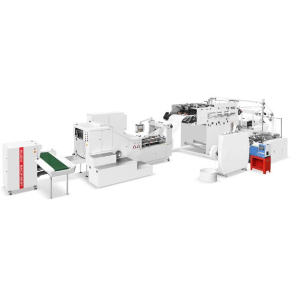 Quality RZFD-330T Automatic Paper Bag Machine With Twisted Handles 1200mm Roll Diameter for sale