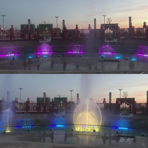 Quality Small Programmable Fountain Music Dancing Round Water Fountain for sale