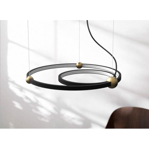 Quality Aluminum Acrylic Circle 300mm 400mm 500mm Ring Pendant Ceiling Light for sale