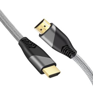 Quality Nylon Mesh High Speed HDMI To TV Cable 18gbps 4k HDMI 2.0 Cable for sale