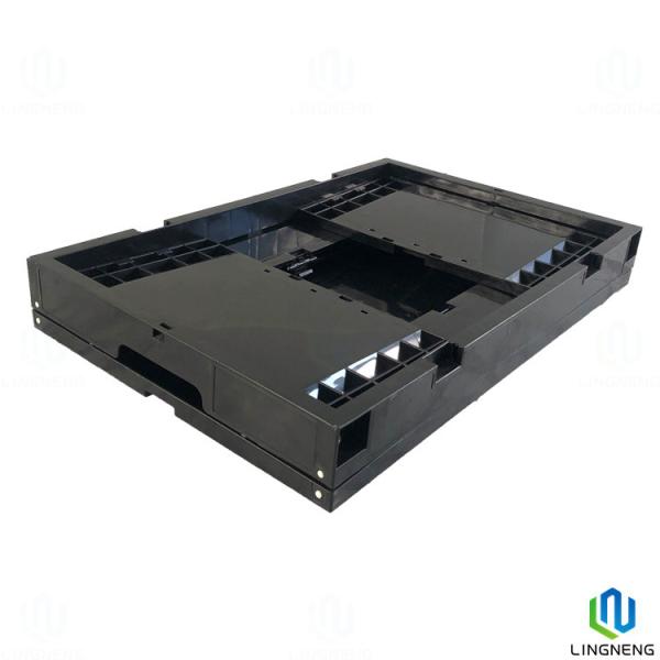 Quality 46L Collapsible Storage Box Plastic Collapsible Storage Bins With Lid 600*400 for sale