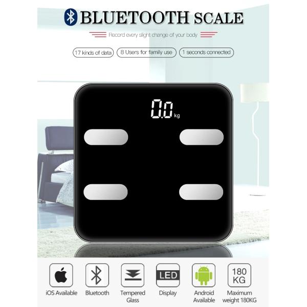 Quality Bluetooth Balance Smart Bluetooth Body Analyser Scale Bluetooth Body Monitor for sale
