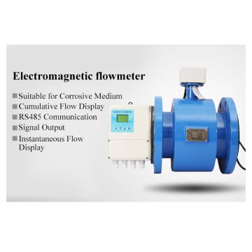 Quality PTFE F4 Battery Flow Meter Wine Flowmeter Food Grade Electromagnetic Flowmeter for sale