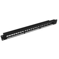 Quality 1RU Network Patch Panel C5e Blank Frame 24 Port Patch Panel Unloaded for sale