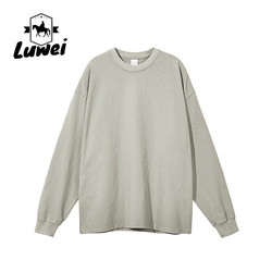 Quality Organic Heavyweight Cotton Hoodie Reflective Camo Crewneck Sweatshirt 310g for sale